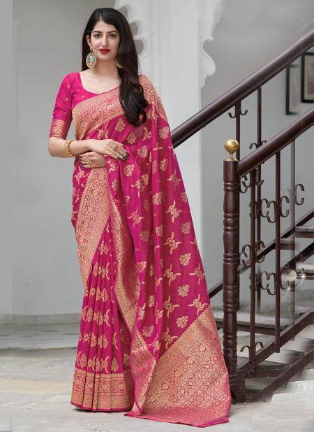 Rani Silk Reception Wear Weaving Saree – Rakhi Stores